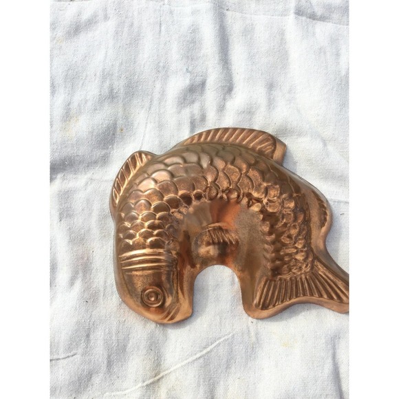 Unbranded | Wall Decor | Vintage Copper Fish Mold Country Farmhouse ...